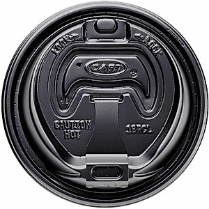 Dart 16RCLBLK Black Optima Reclosable Lid (Case of 1000)