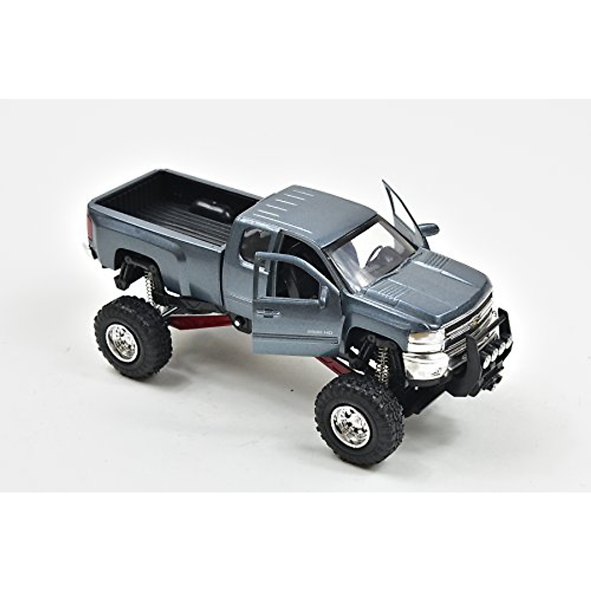 New Ray Silverado 2500 Hd Die Cast Chevrolet with Suspension 1/32° 54526 Blue, male