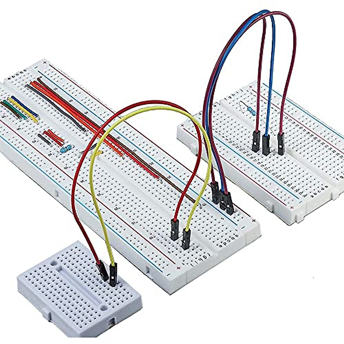 MMOBIEL 6pcs PCB 400 Points Solderless for Prototype Model Compatible with Arduino Home Projects Raspberry Pi 2 3 4 Distribution Connection Block Shield