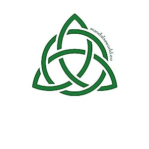 Celtic Holy Trinity Green Window Truck Car Vinyl Bumper Sticker Decal 5'' x 4''