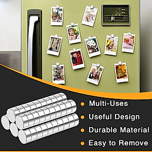 TRYMAG Small Magnets, 50Pcs Strong Refrigerator Magnets Tiny Rare Earth Magnets for Whiteboard, Mini Round Neodymium Disc Magnets for Crafts, DIY, Science, Office Magnets