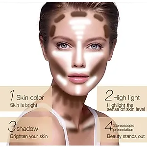 MAEPEOR Matte Setting Loose Powder 8 Colors Smooth and Lightweight Face Powder for Brightening and Setting Makeup with Face Puff (03 Soleil)