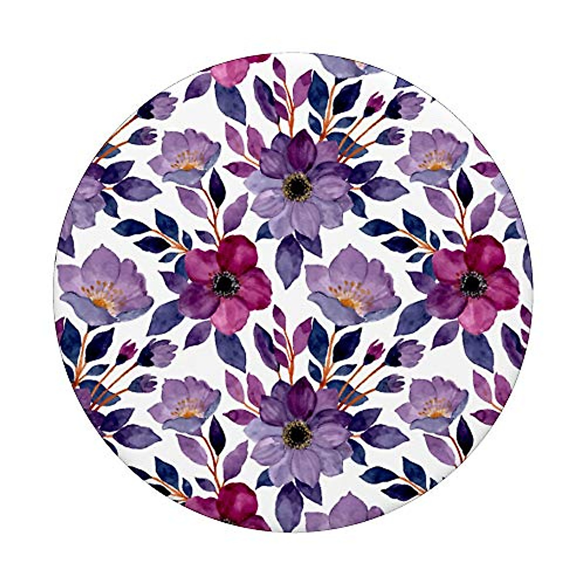 Beautiful Purple Flower Watercolor For Women PopSockets Grip and Stand for Phones and Tablets