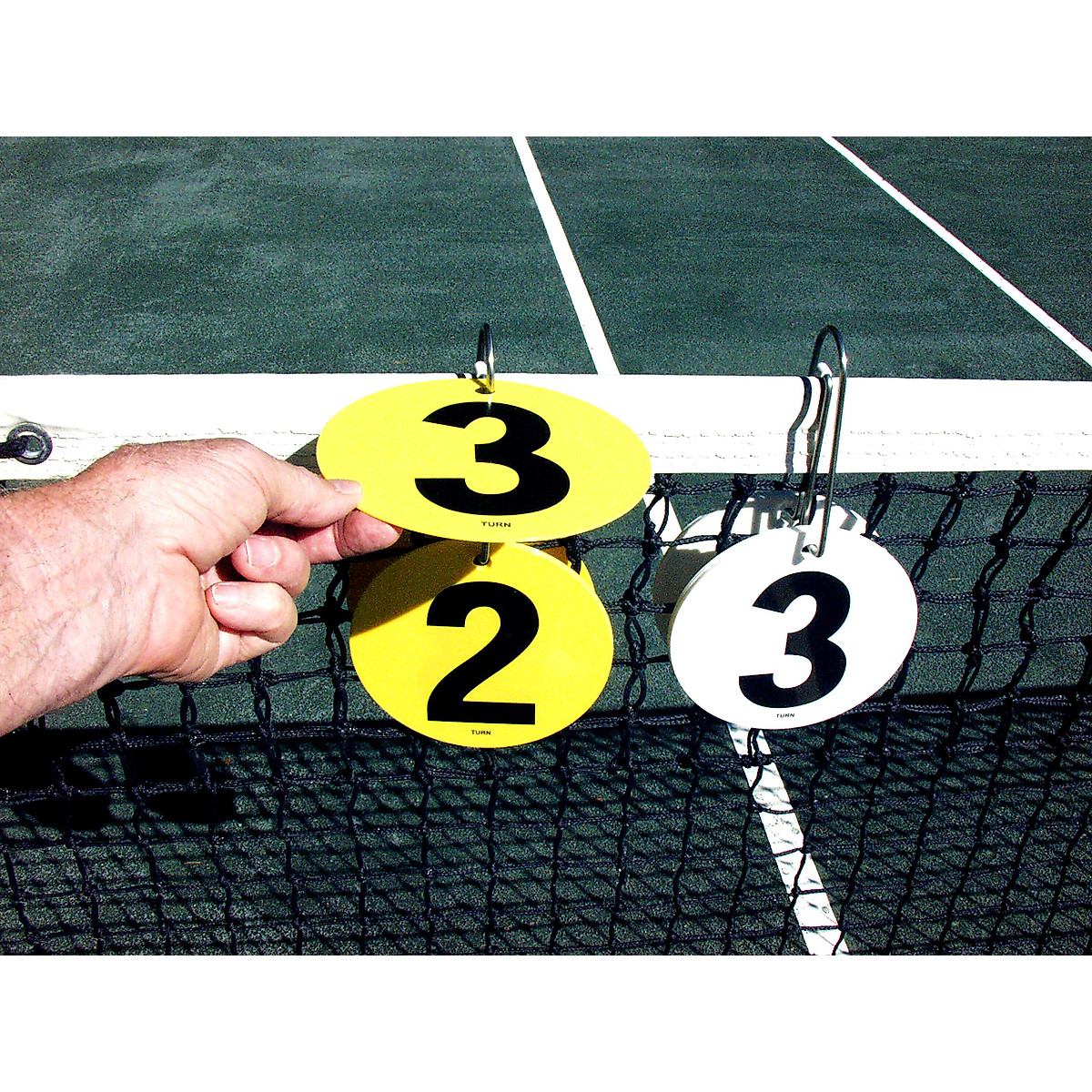 Tourna Portable Tennis Score Keeper, Fits Over Net