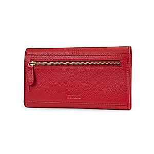 Timberland Women's Leather RFID Flap Wallet Clutch Organizer