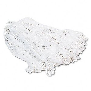UNISAN Pro Loop Web/Tailband Wet Mop Head, Rayon, 24-Ounces, White (424R)