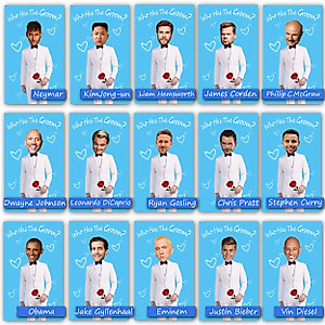 ukebobo Bridal Shower Games - Scratch Off Bridal Shower Game.Funny Bachelorette Party Games - Who Has The Groom - 33 Sheets Blue