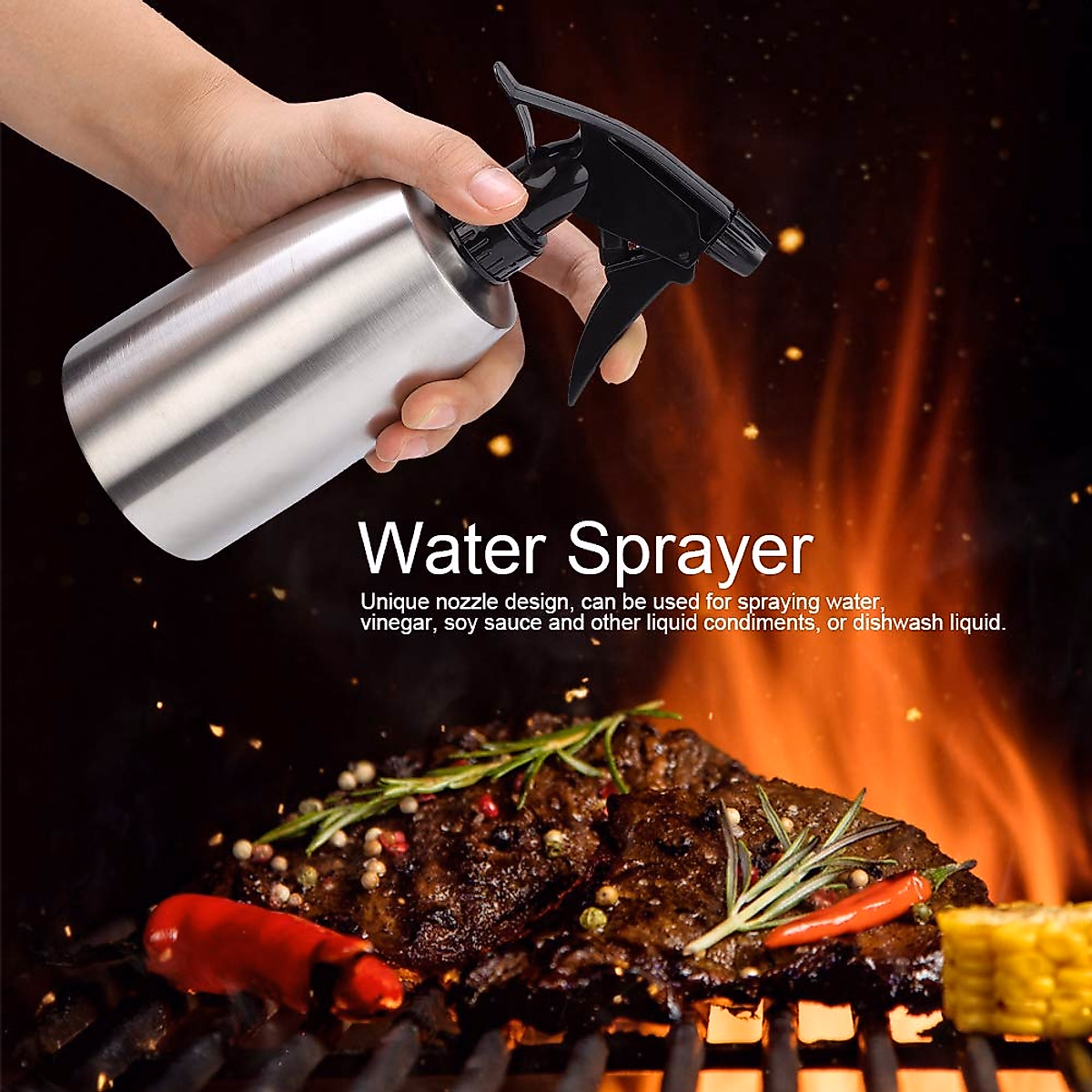 Plant Mister Spray Bottle Oil Sprayer Mister for Cooking Misting Bottle Plant Water Spray Bottle Refillable Oil Vinegar for Kitchen Air Fryer Salad Baking Grilling Frying