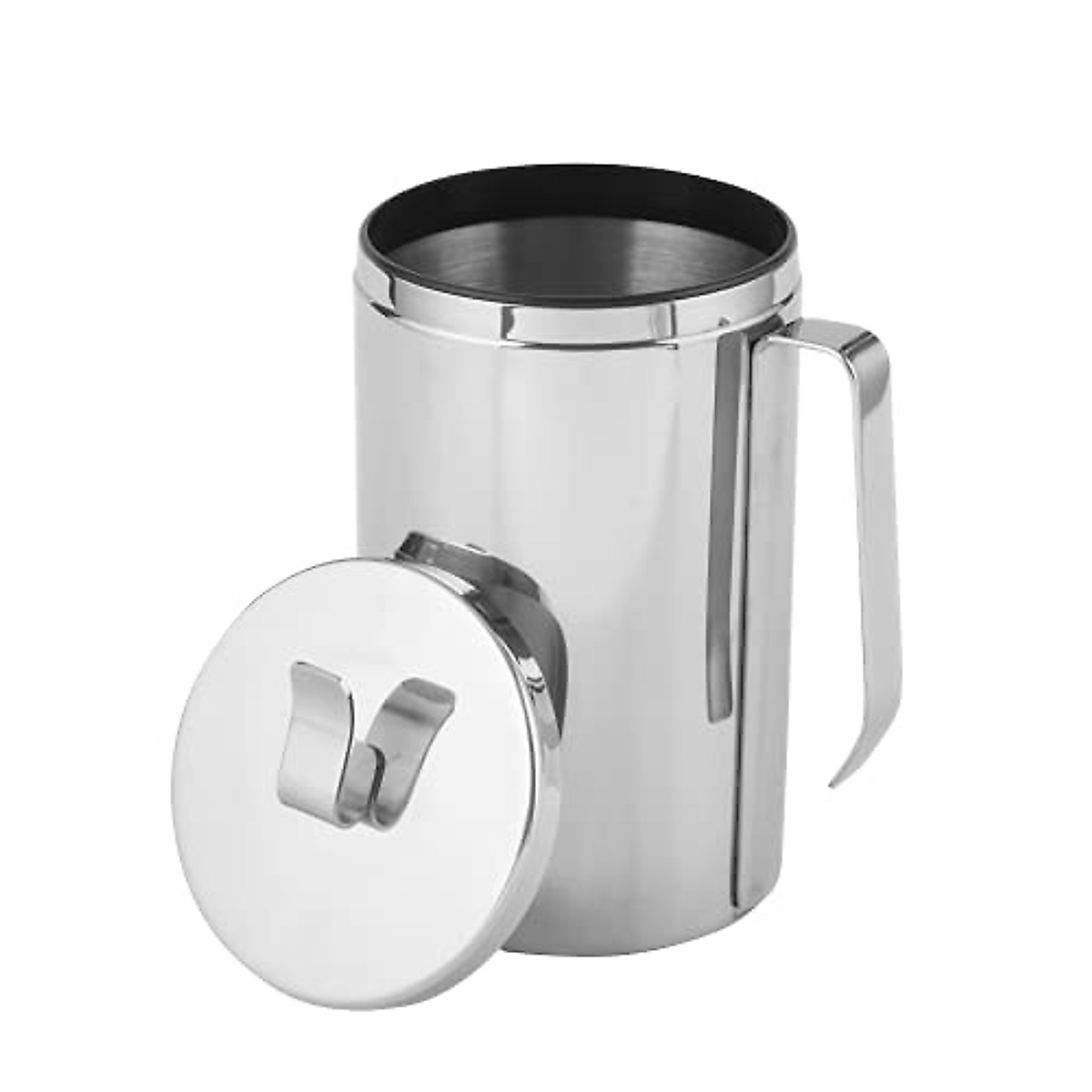 JOE&LEAH Kitchen Stainless Steel Compost Bin (0.92 Gallon) - Premium 304 Rust-Resistant Composter countertop bin with Metal lid Bucket Pail Indoor Outdoor Table Food Waste Scrap Mini Small Large Bag