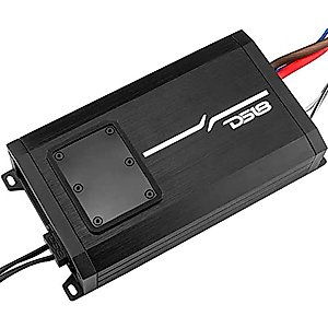KICKER Subwoofer and Amp Package of 3 Items - 8" CompRT 600 Watt Max Sub, DS18 Class D 2-Channel Amplifier, and Complete 8AWG Wiring Kit