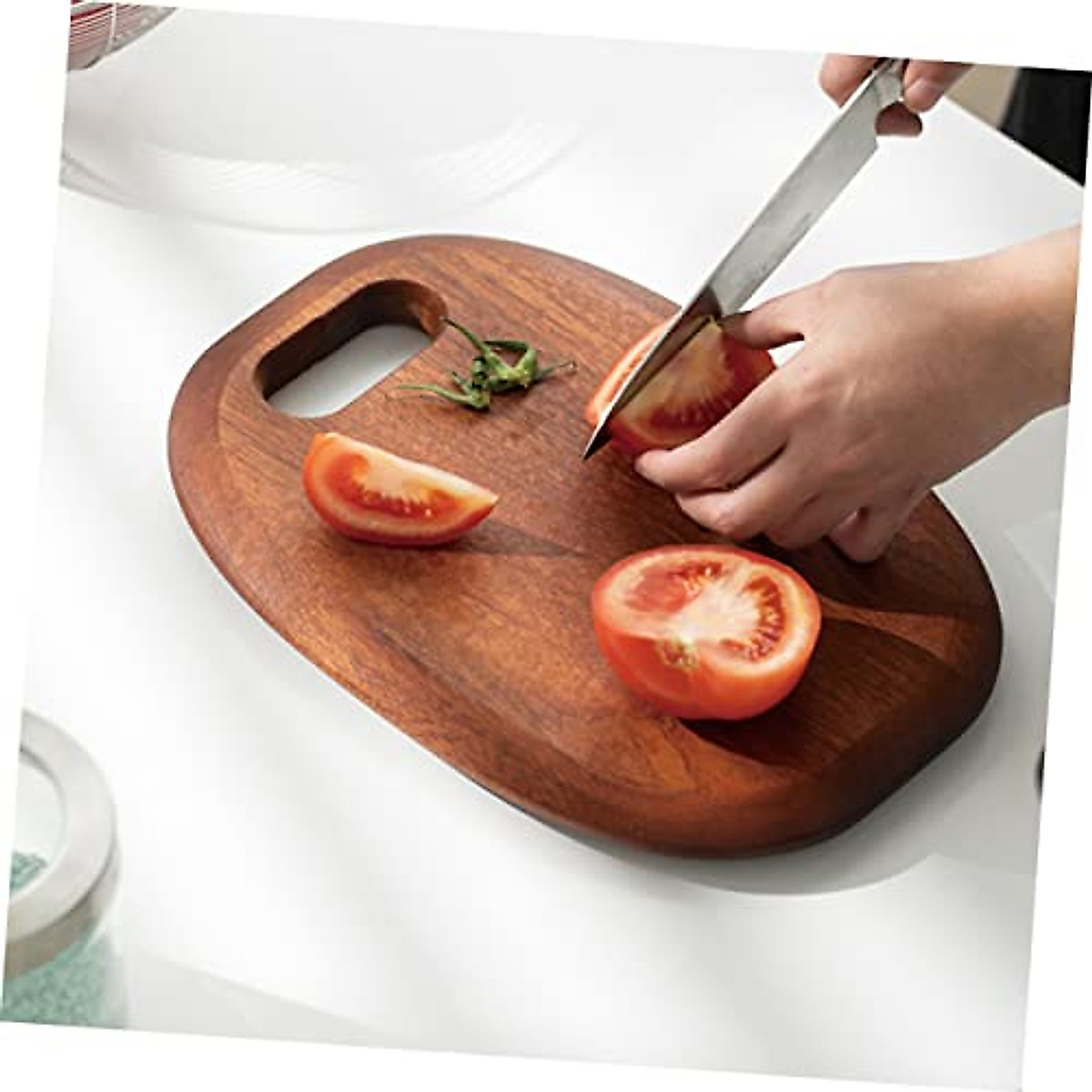 RORPOIR Dinner Plate Set Small Wooden Cutting Board Wooden Cutting Boards Fruit Cutting Board Dish Dryer Wooden Chopping Block Choppinng Block Cutting Block for Kitchen Wood Chopping Board