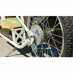 EcoSmart Metro Electric Scooter – Padded Seat, Wide Bamboo Deck, 16" Air-Filled Tires, 500w High-Torque Motor, Up to 18 mph, 12-Mile Range, Rear-Wheel Drive