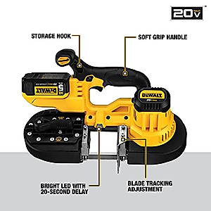 DEWALT 20V MAX Portable Band Saw Kit, Cordless (DCS371P1)