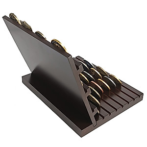 Strugglejewelry Challenge Coin Display Stand Military Coin Holder Wooden Rack Holds 60-65 Coins