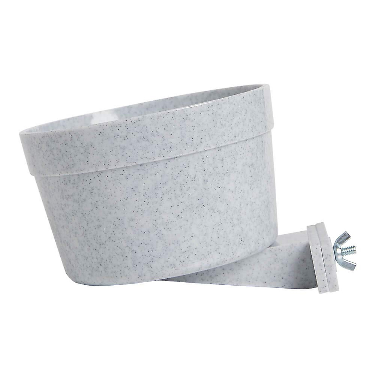 Lixit Quick Lock Removable Dog Kennel Bowls for Wire and Soft Sided Crates (40oz Wire Crate, Granite)