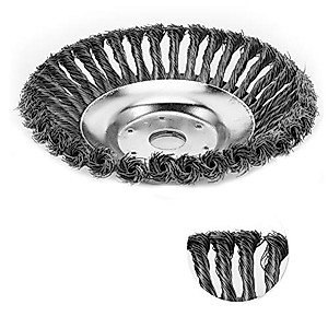8-inch Machine Parts for Grass Trimmer Grass Wheel Steel Wire Round Edge Manganese Steel Garden Lawn Machine Parts Machine Accessories for Gardengard