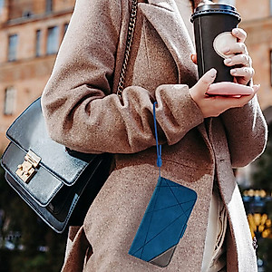 Compatible with Samsung Galaxy S21 Ultra 5G Wallet Case and Tempered Glass Screen Protector Wrist Strap Leather Flip Card Holder Stand Cell Phone Cover for S21ultra 21S S 21 21ultra G5 Women Men Blue