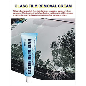 LONGLUAN Car Glass Oil Film Cleaner, Glass Oil Film Removing Paste, Car Windshield Oil Film Cleaner, Car Windshield Cleaning Cream, Safety and Long-term Protection (3pcs)