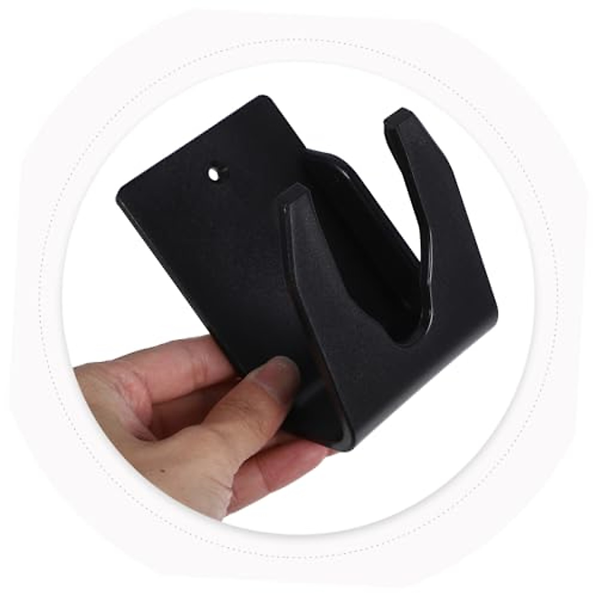 SEWACC 1 Set Scanner Bracket Barcode Scanner Barcode Reader Rack Bracket for Ring Scanners Stand Holder Scan Holder Handheld Scanner Holder Wall Mount Scanner Accessories Black Plastic