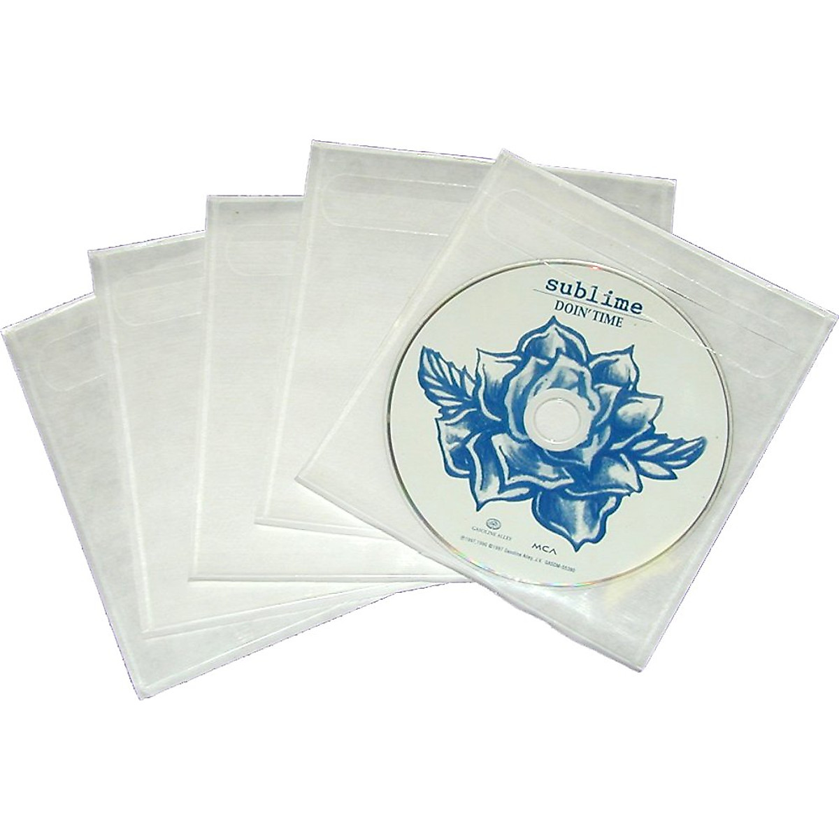 (25) Adhesive Backed Clear Sleeves for CDs or DVDs #CDIVSB