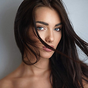 FINREZIO 48PCS 20G Surgical Steel Nose Rings Hoop Studs Cartilage Earrings Body Piercing Jewelry 1.5mm 2mm 2.5mm 3mm CZ 6mm-12mm Hoop 3 Colors (gold tone)