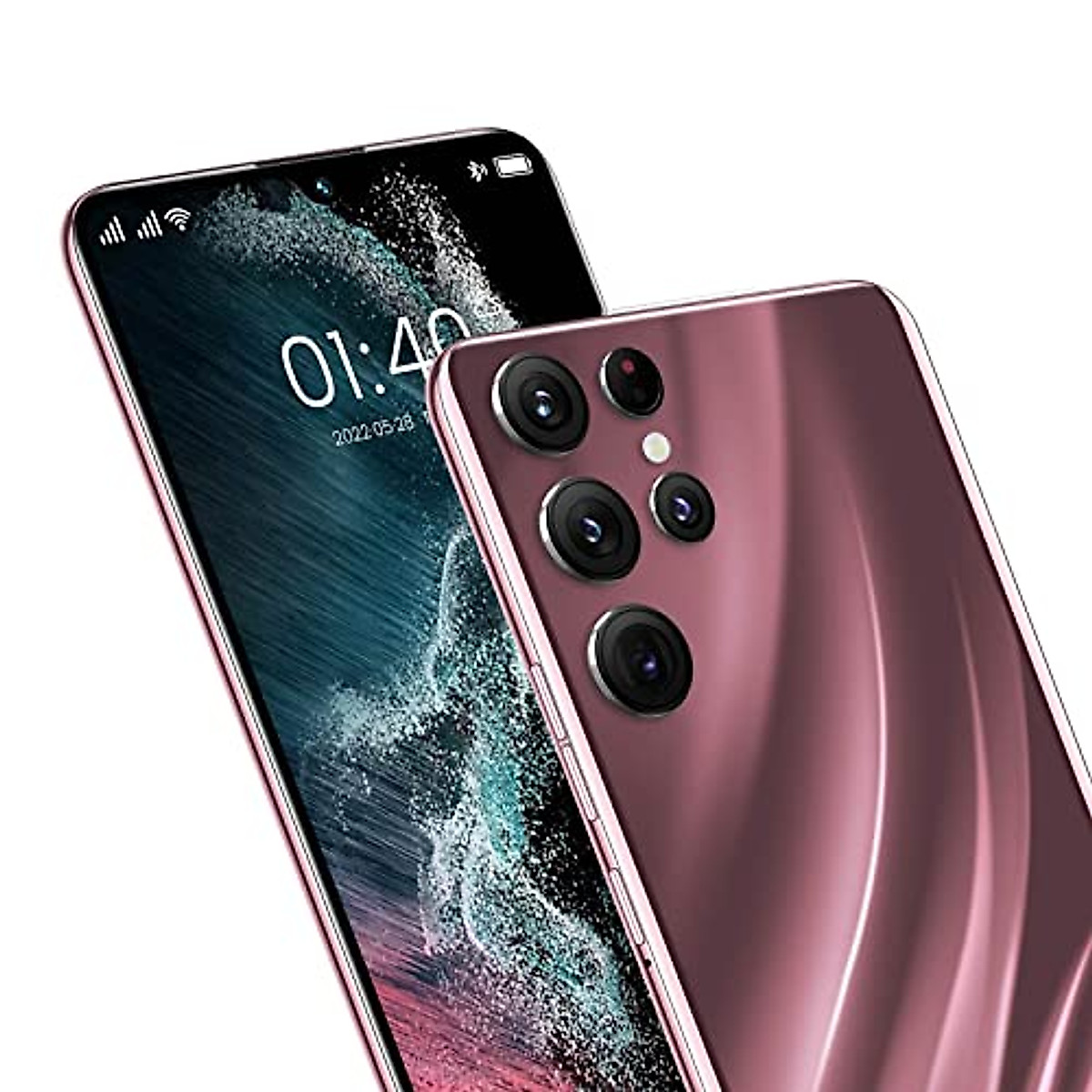 Unlocked Cell Phones, Unlocked Smartphone 1+8G Mobile Cell Phone 6.52 Inch HD Camera Touch Screen Dual SIM Cellphone Unlocked Smart Phone for Father Childrens Gift (Pink)