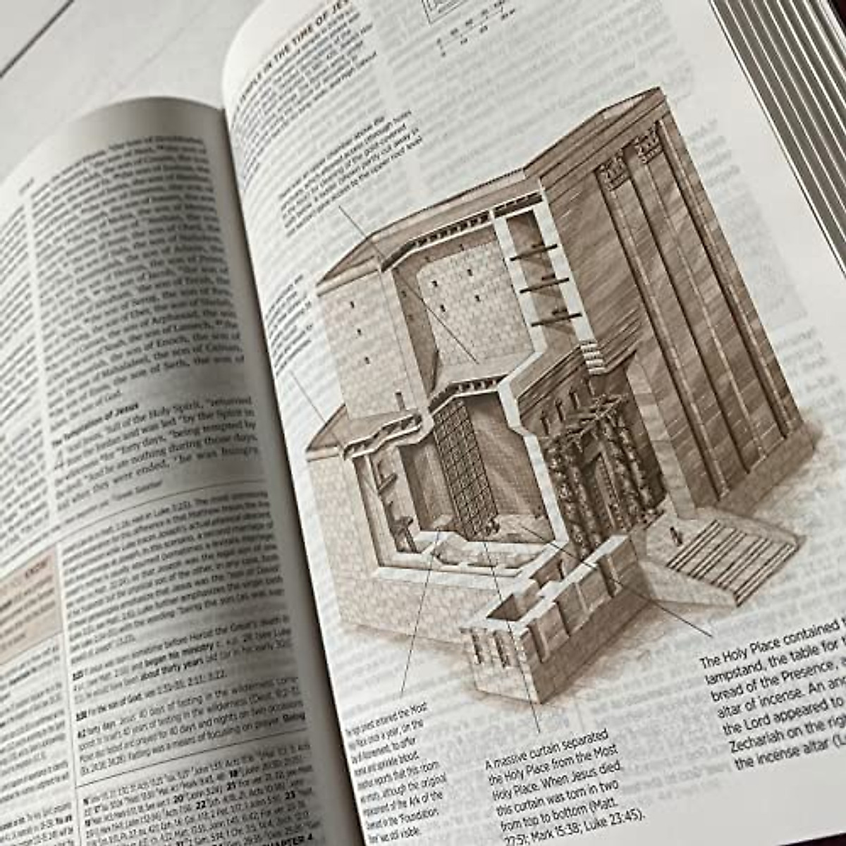 Hand Lettered and Laser Engraved ESV Bible, Student Study Bible with Gray Trutone Leather Cover, Personalized Gift, Custom Name Engraving Available