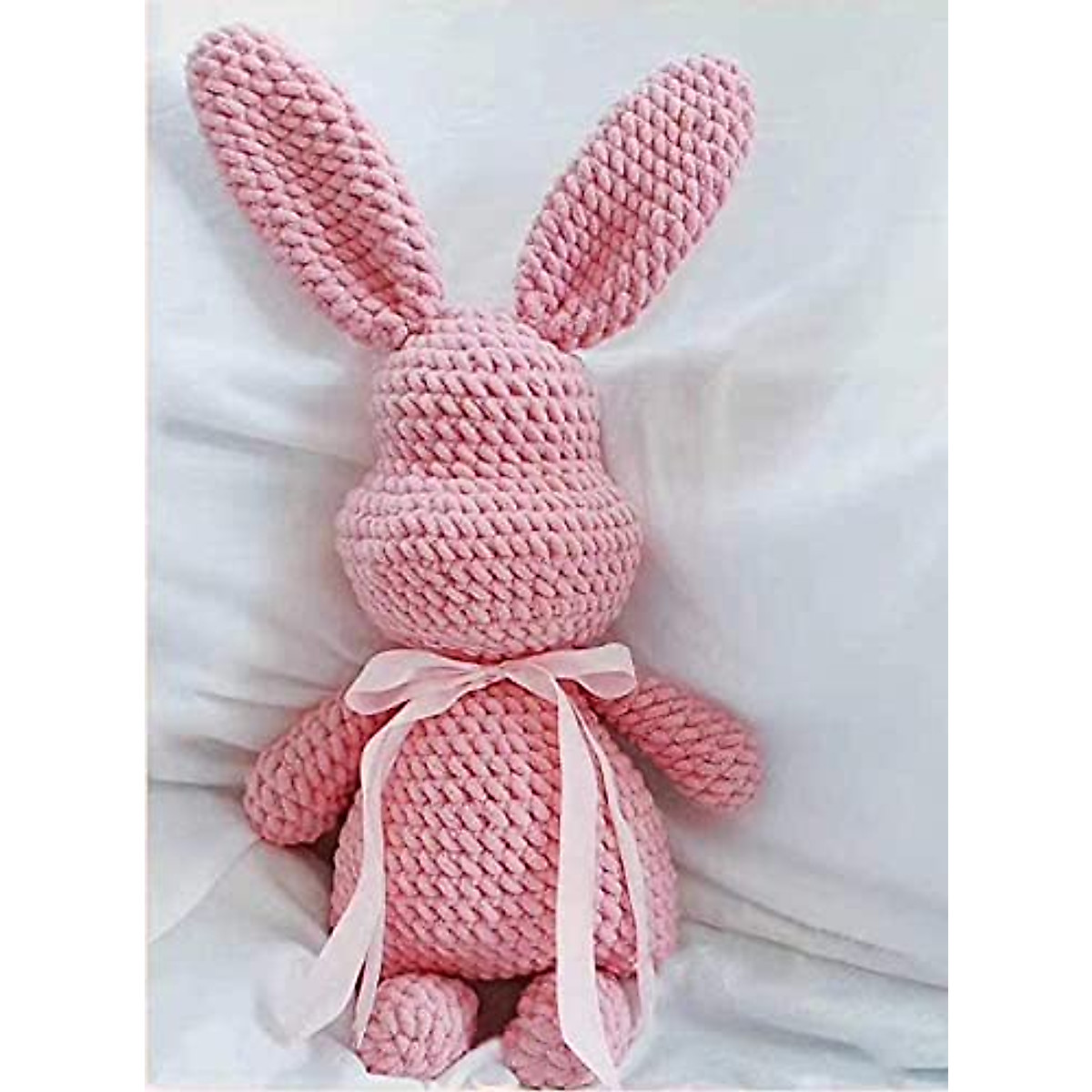 3 Balls Sparkling Chenille Yarn, Super Soft Thick Velvet Blanket Yarn for Crochet Knitting Home Décor DIY Craft Bulky Weight Polyester Ice Strip Yarn for Baby Blanket 300g (Orange)