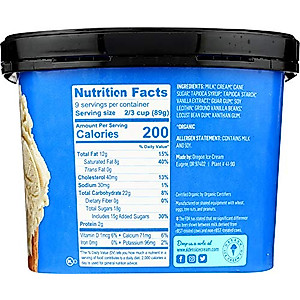 Alden's, Organic Vanilla Bean Ice Cream, 48 oz (Frozen)