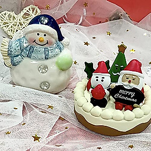 Home Interior Ornament Silicone Rubber Christmas Snowman Candle Mould Delicate Baby Props Photography Gifts for Girls