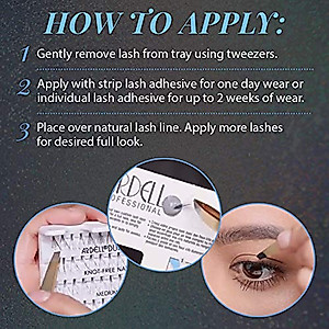 Ardell False Eyelashes Multipack Knot-Free Individuals Medium Black, 2-Pack