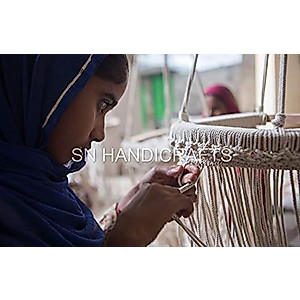 Handmade Macrame Baby Swing Natural Rope Hammock for Baby Macrame Swing Chair for Baby