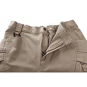 Tactical Pants Mens Multi Pockets Cargo Pants Military Combat Cotton Pant Hike Pants Dark Gray 4XL