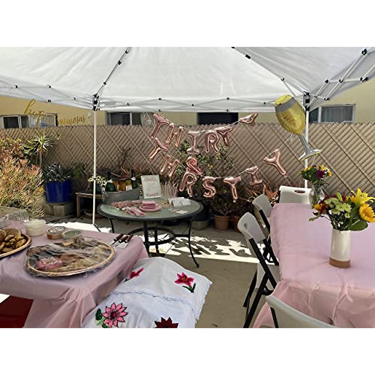 JeVenis Thirty and Thirsty Balloons Dirty 30 Balloon Thirty Birthday Decor 30th Party Supply Champagne Glass Balloon