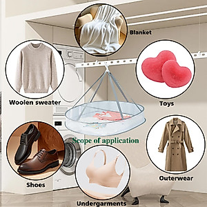 Wumuzai Sweater Drying Rack Mesh Foldable, Lay Flat Clothes Dryer Rack, Large Hanging Dry Rack for Clothes, Folding Clothing Drying Hanger, Portable for Laundry Indoor Outdoor (2-Tier)