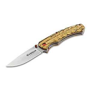MAGNUM by Boker Red Pupil Folding Pocket Knife 01SC071, Brown
