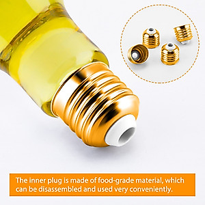 Potchen 72 Pieces Plastic Bulb Jar Light Bulb Shaped Acrylic Candy Boxes 3.4 oz Fillable Plastic Light Bulbs for Crafts Light Bulb Gift Lightbulb Candy Containers for Party Favors Supplies (Gold Lid)