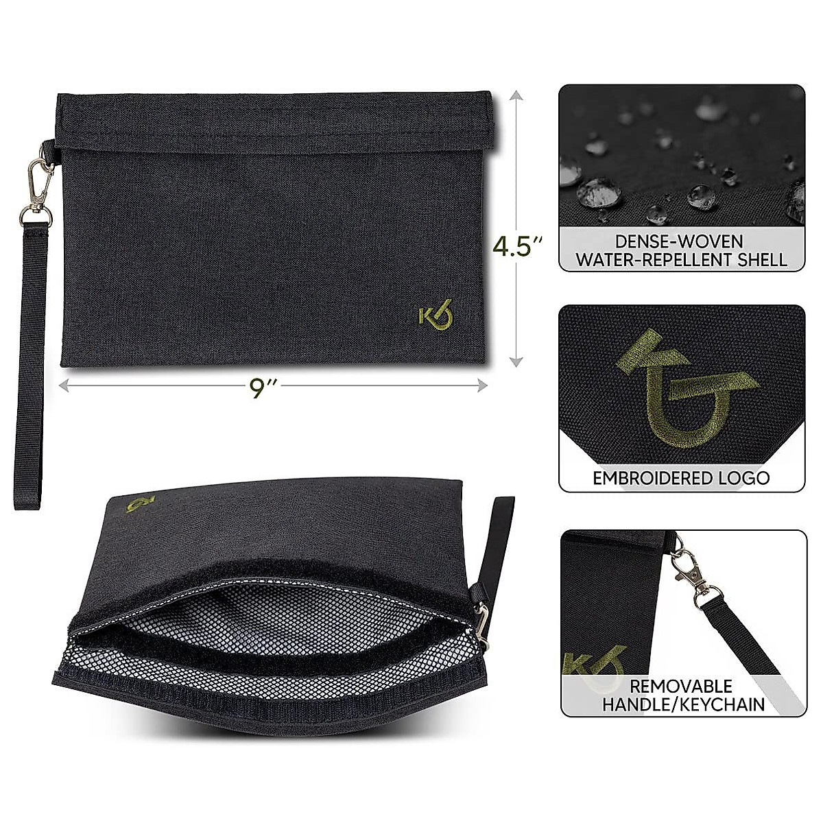 KEEP6 Backpack and Bag Set - Smell Proof with Lock for Men, Women, Kids, includes Minimalist Small Travel Odor Proof Bag, fits iPad and Macbook Air Laptop up to 13.3"