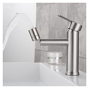 JEMITA 2 Modes Bathroom Basin Faucet 360° Rotation Cold and Hot Water Mixer Tap Children Kitchen Anti Splash Filter Saving Water Faucet