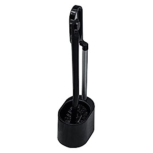 Toilet Brush and Holder Toilet Brush Toilet Bowl Brush and Holder for Bathroom Cleaning Toilet Brush with Quick Drying Holder (Black)