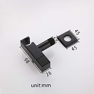 Black Handheld Bidet Sprayer for Toilet, Wall Mounted Toilet Bidet Sprayer Kit Brass Single Cold Water Bathroom Cloth Diaper Sprayer Set for Personal Hygiene,Stainless Steel Hose (Color : Stainless S