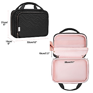 Leudes Diamond Painting Storage Containers, 60 Slots Bead Storage Box for Diamond Art Kits Accessories Organizer Case (Only Bottles and Bag) (Black-1(60 Jars))