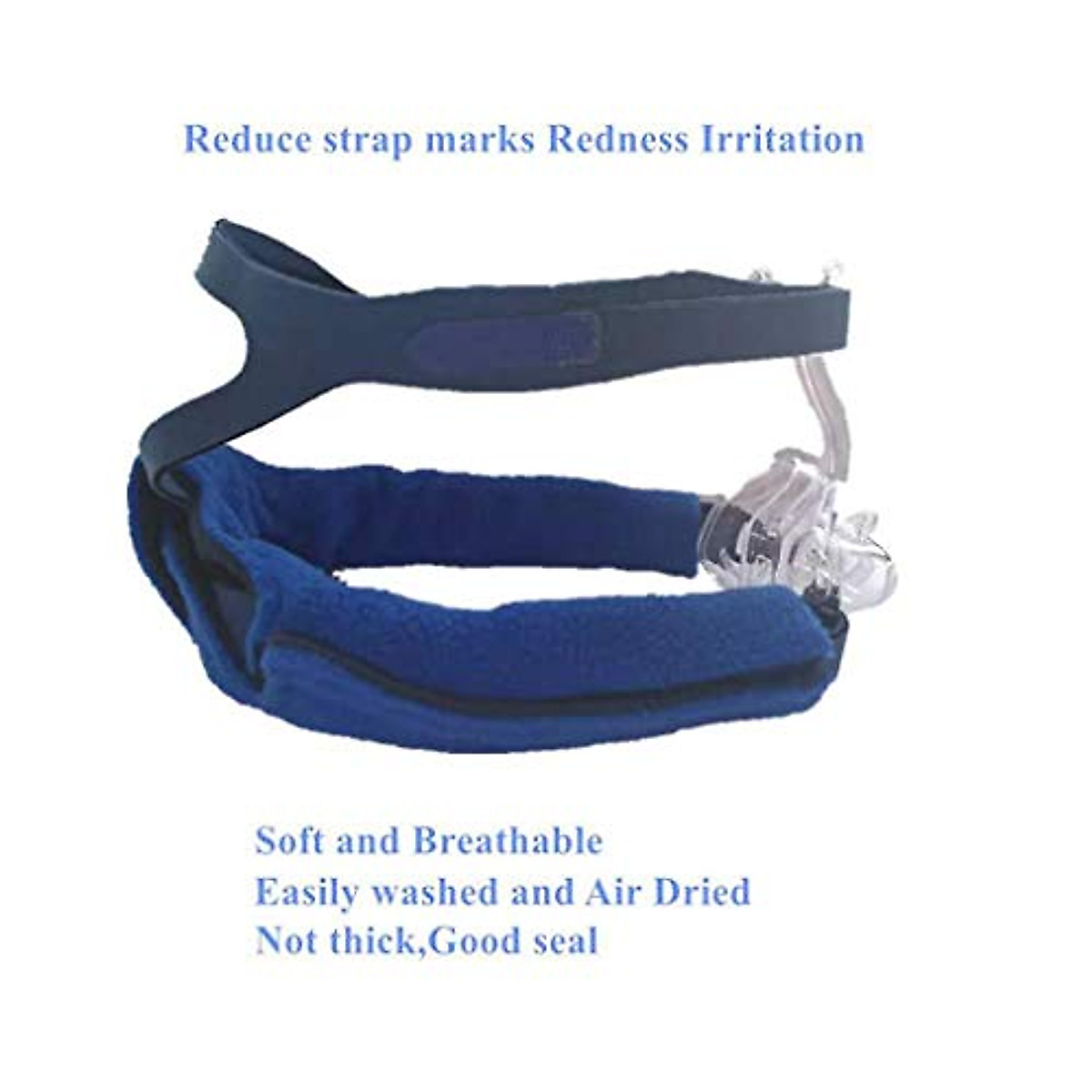 CPAP Neck Pads Headgear Strap Covers - for Resmed Airfit Airtouch f20 f30 Headgear Respironics Dreamwear - Fit Most Full face & Nasal mask