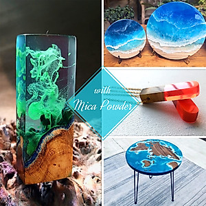 Epoxy Resin Starter Kit - .6 Gallon Epoxy Resin with Alcohol Ink, Metallic Ink, Resin Pigment, Mica Powder, Foil Flakes, Glitter and Cast Accessories for Beginners, DIY Resin, Jewelry Making, Tumbler