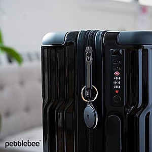Pebblebee Clip | Rechargeable Item Tracker | Compatible with Apple Find My | 500ft Bluetooth | Water Resistant | Works with Google Assistant & Amazon Alexa