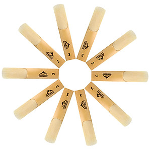 EASTROCK Clarinet Reeds 2.0/2.5/3.0 for Bb Clarinet Strength 3.0-10 Pack with Plastic Case