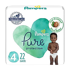 Pampers Pure Protection Diapers Size 4, 22 count - Disposable Diapers