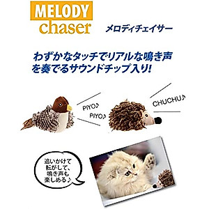 GIGWI Melody Chaser Motion Activated Bird, Black (G10052A1)