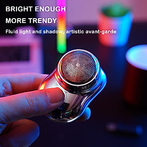 2023 New Pocket Portable Electric Shave,Mini Shaver Portable Electric Shaver, Rechargeable USB Electric Shaver Wet & Dry Machine Shaving for Men (Black)