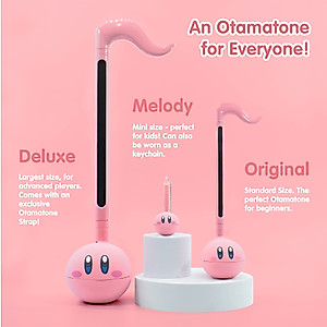 Otamatone Melody [Special Edition Nintendo Kirby] - Fun Japanese Electronic Musical Kids Toy Synthesizer Instrument by Maywa Denki [Includes Keychain Attachment and English Instructions]